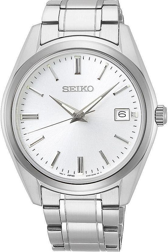 Men's Seiko Silver Tone Stainless Steel Classic Watch SUR307 SUR307P1