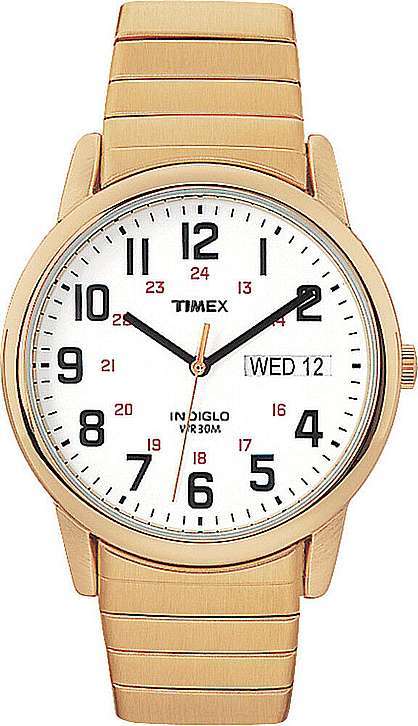 Men's Timex Easy Reader Expansion Band Gold Tone Watch T2N092