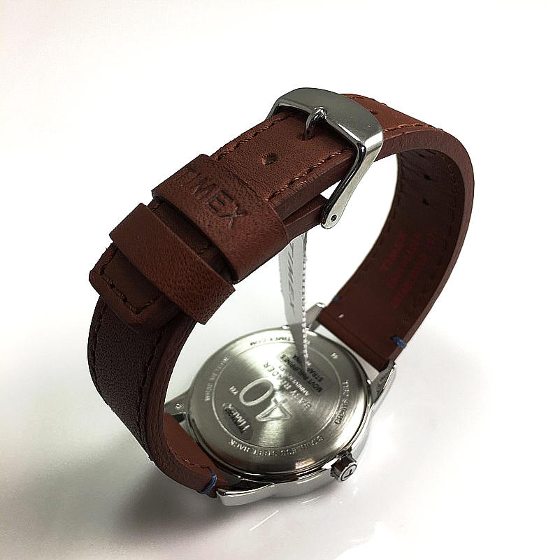 Men's Timex Lab Collab Classic Brown Leather Strap Watch TW2R36000