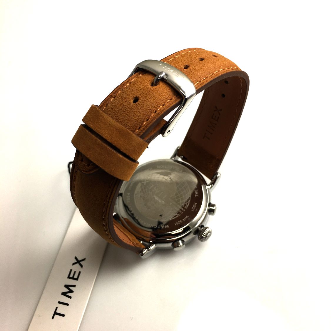 Men's Timex Standard Chronograph Brown Leather Watch TW2V27500