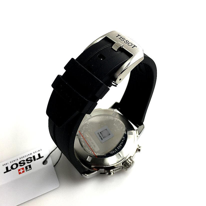 Men's Tissot 1853 PRC 200 Chronograph Swiss Black Strap Watch ...
