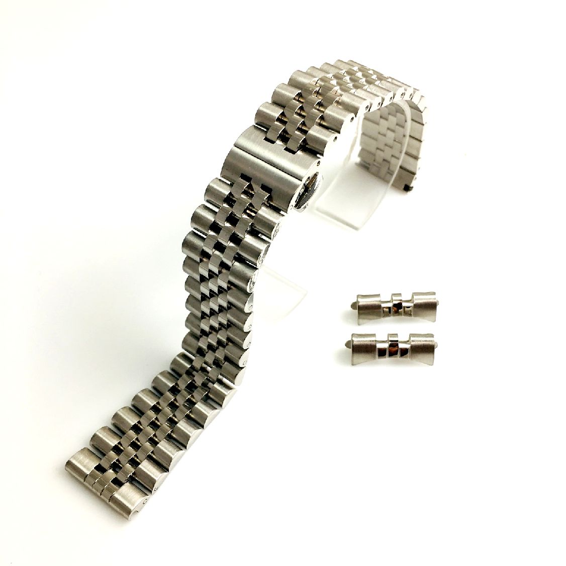 Metal Steel 17MM Jubilee Style Replacement Quick Release and Curved End ...