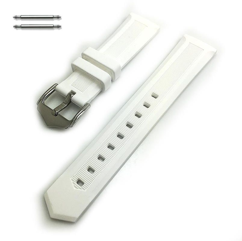 Movado Compatible White Silicone Replacement Watch Band Strap #4412