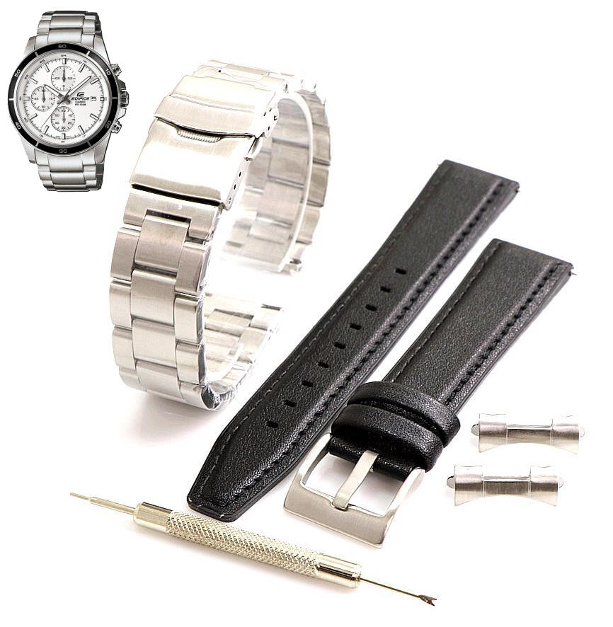 Pack of 2 Replacement Watch Bands Straps For Casio Edifice EFR-526D EFR ...