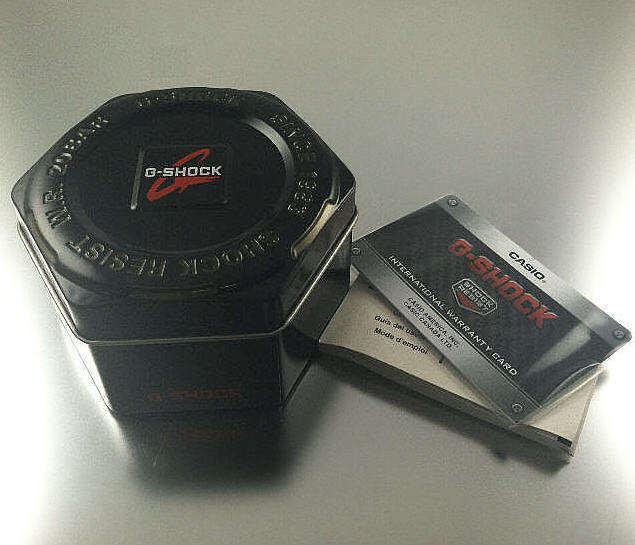 Red Casio G-Shock GA100B-4A Analog Digital Watch.