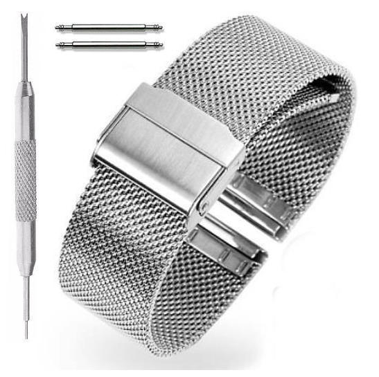 Stainless Steel Mesh Watch Watch Band #5025-24