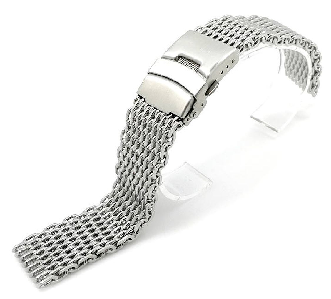 Longines Compatible Stainless Steel Metal Shark Mesh Bracelet Watch ...