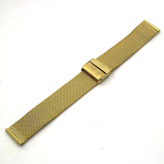 Mesh Steel Leather Gold Replacement Watch Band For Casio MTP-B135 MTP ...
