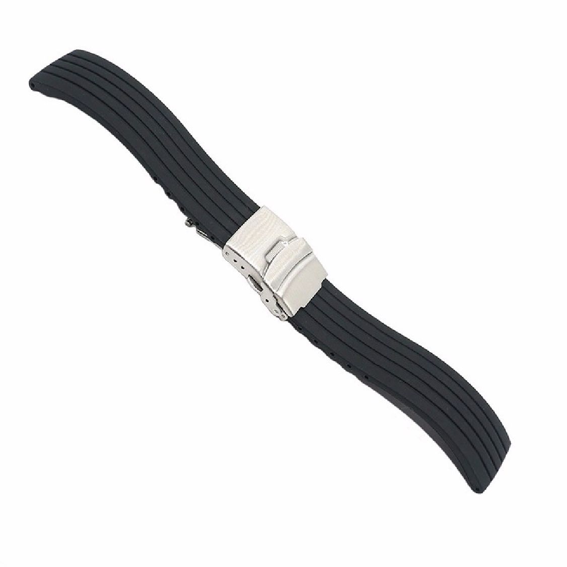 Pack of 2 Steel & Silicone Watch Band Strap For Seiko SSK005 4R34-00A0 ...