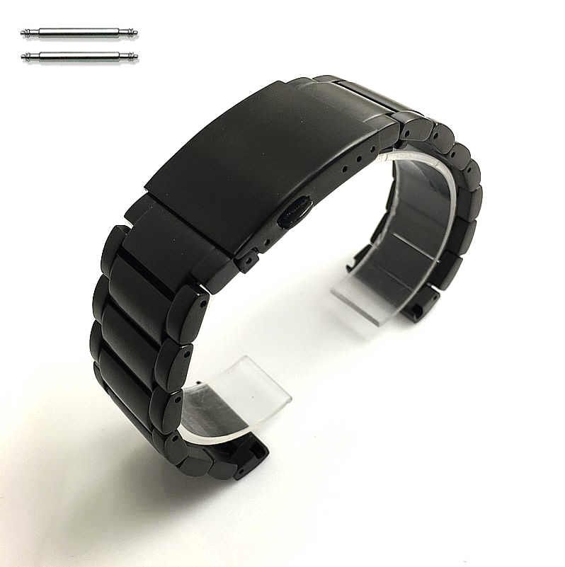 Tag Heuer Compatible Solid Steel Brushed Black Metal Replacement Watch ...