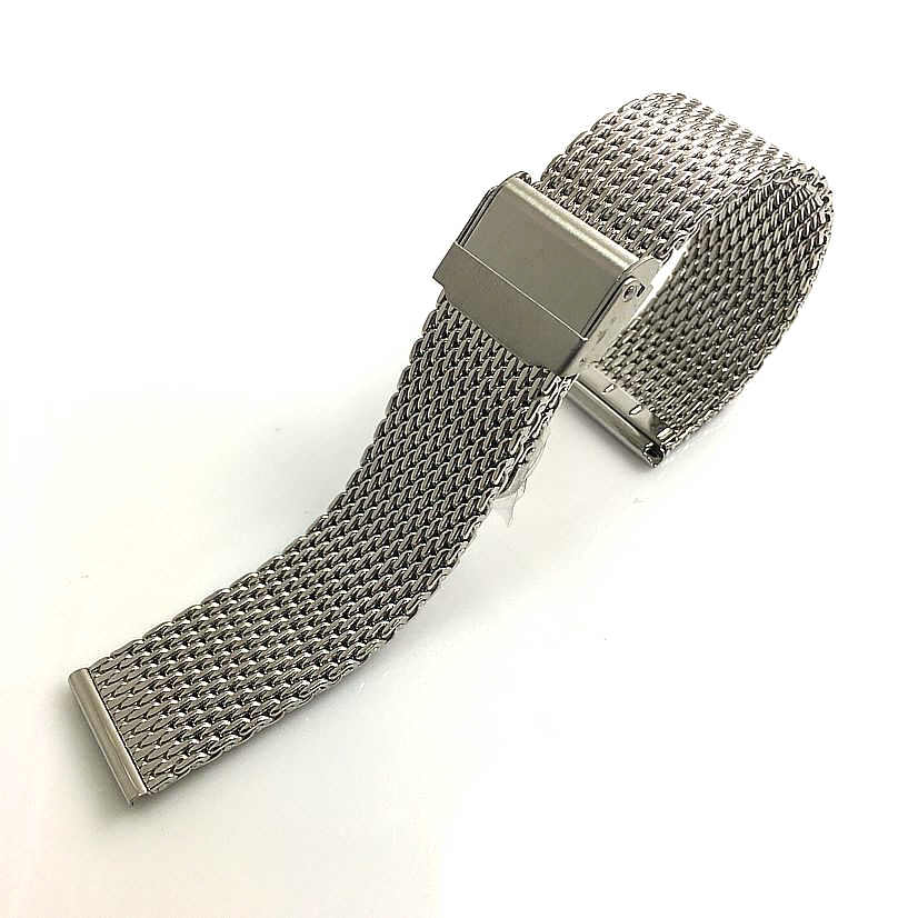 Movado Compatible Thick 2.5mm Silver Steel Metal Replacement Mesh Watch ...