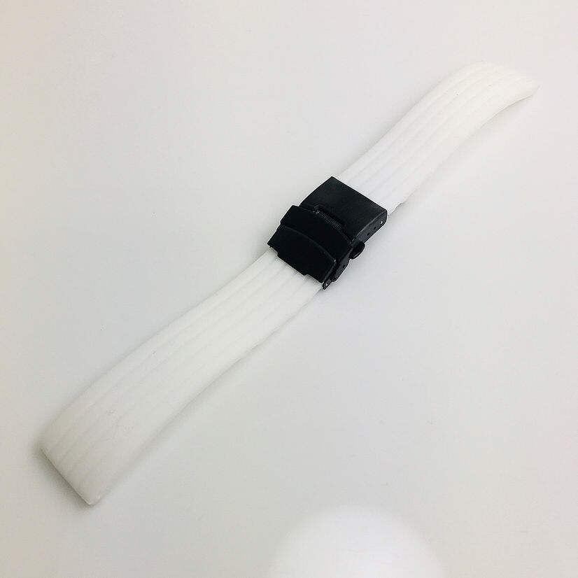 Tag Heuer Compatible White Silicone Replacement Watch Band Strap #4435