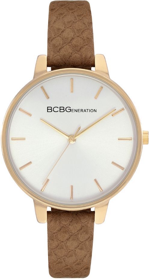 Women's BCBGeneration Gold Tone Beige Leathe Band BCBG Watch GN51048002