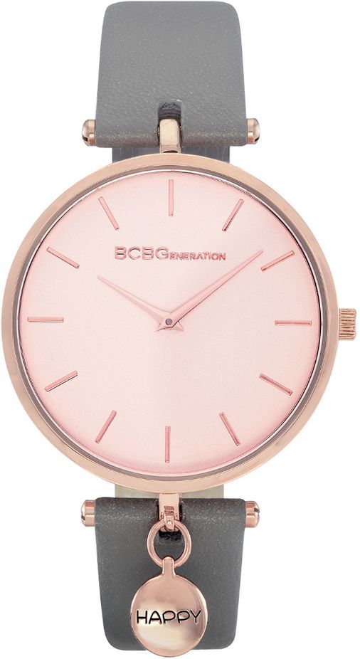 Women's BCBGeneration Rose Gold Tone Grey leather Band BCBG Watch ...
