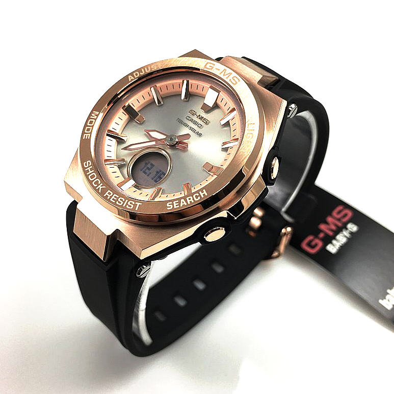 Women's Casio G-Shock G-MS Solar Rose Gold Watch MSGS200G-1A MSG-S200G-1ACR