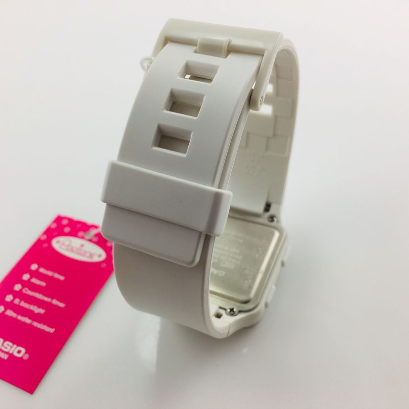 Women's Casio Poptone All White Digital Watch LDF20-7AV