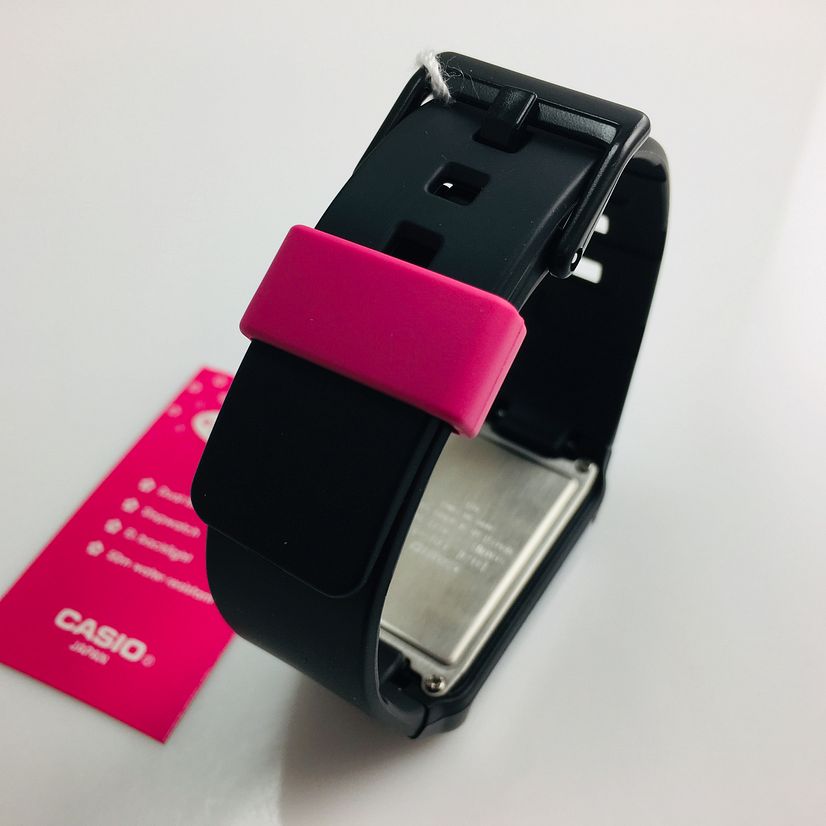 Women's Casio Poptone Black Silicone Band Digital Watch LDF52-1A