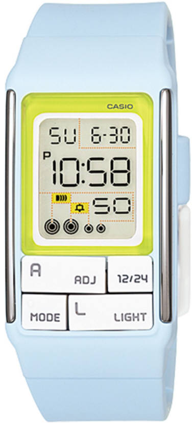 Women's Casio Poptone Light Baby Blue Digital Watch LDF51-2A