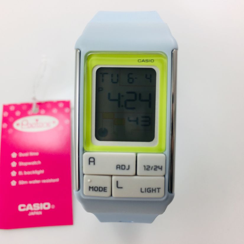 Women's Casio Poptone Light Baby Blue Digital Watch LDF51-2A