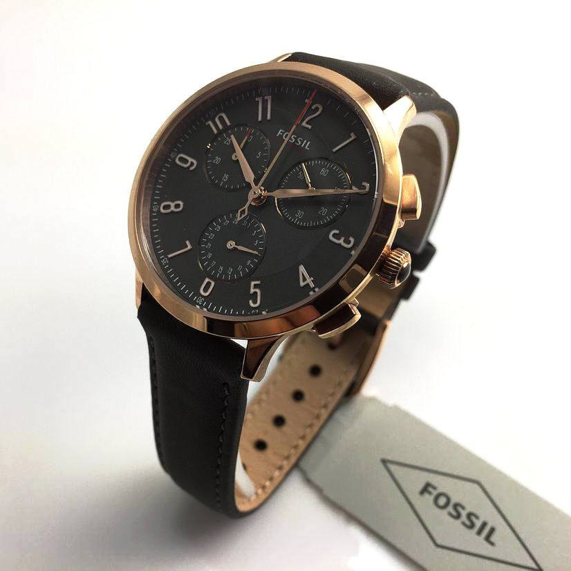 Women's Fossil Abilene Leather Chronograph Watch CH3099