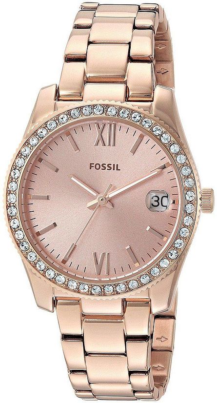 Women's Fossil Scarlette Rose Gold Tone Steel Watch ES4318