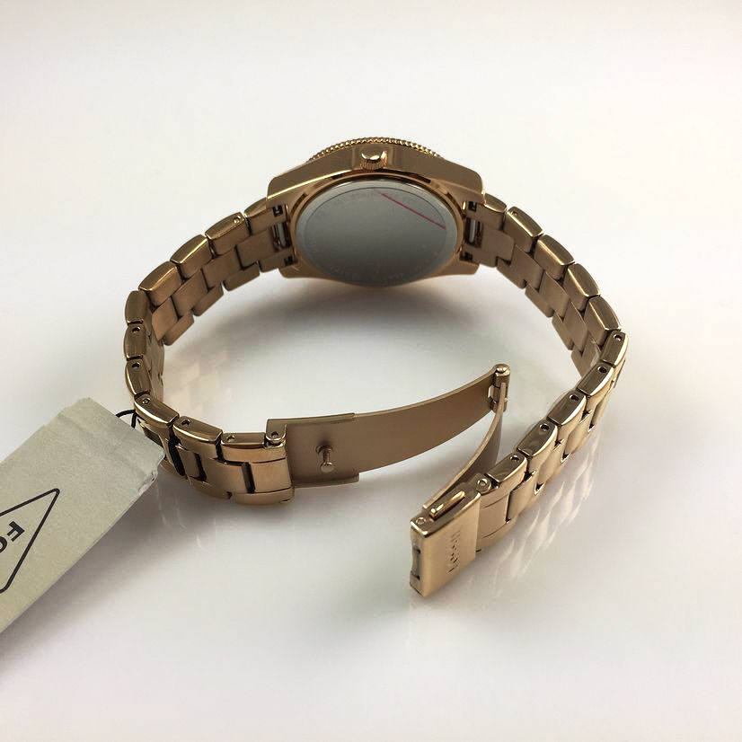 Women's Fossil Scarlette Rose Gold Tone Steel Watch ES4318