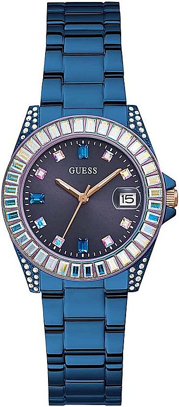 Women's Guess Blue Steel Crystallized Glitz Watch GW0475L2