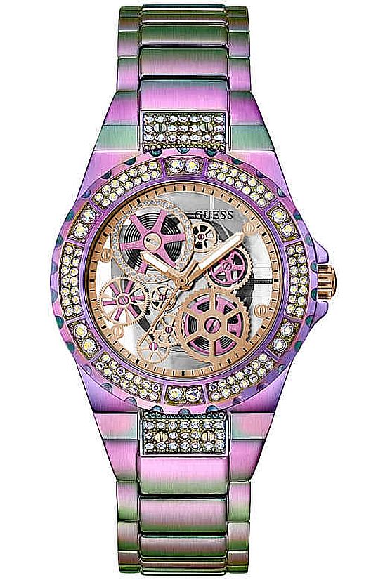 Women's Guess Multi-color Iridescent Steel Crystallized Watch GW0302L3