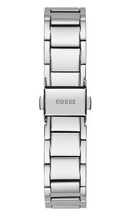 Women's Guess Stainless Steel Skeleton Dial Crystallized Glitz Watch ...