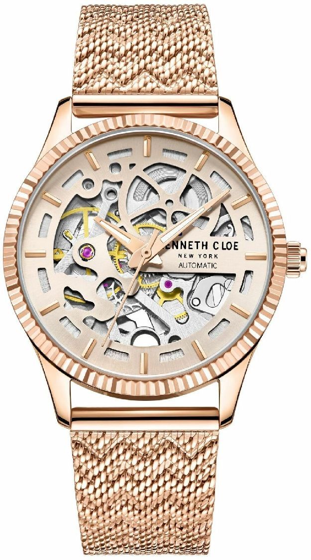 Women's Kenneth Cole Stainless Steel Automatic Skeleton Watch KCWLL2222404