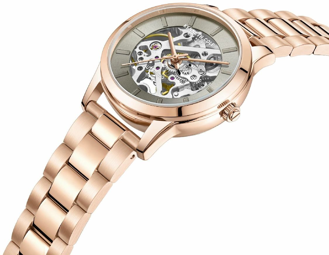 Women's Kenneth Cole Stainless Steel Automatic Skeleton Watch KCWLL2222504