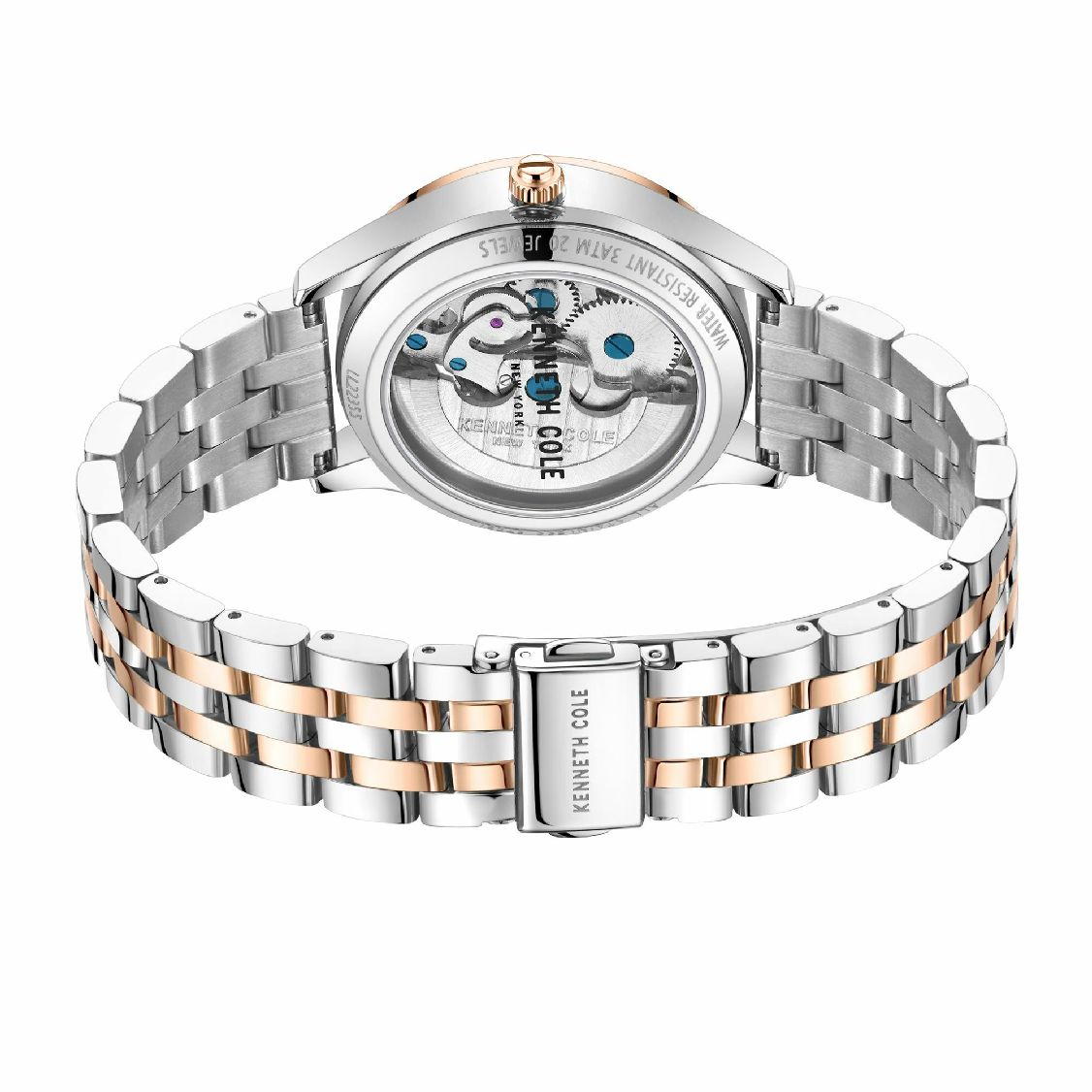 Women's Kenneth Cole Stainless Steel Automatic Skeleton Watch KCWLL2235506