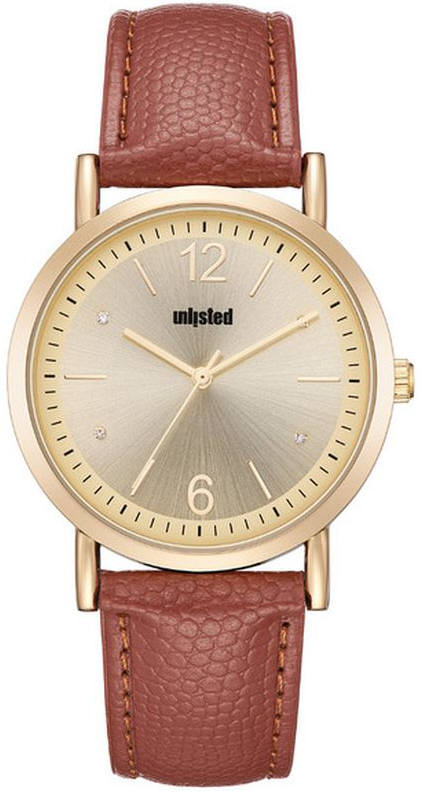 Women's Kenneth Cole Unlisted Brown Leather Strap 36 mm. Watch UL50318001