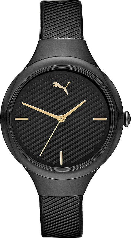 Women's Puma Contour All Black Nylon Watch P1020