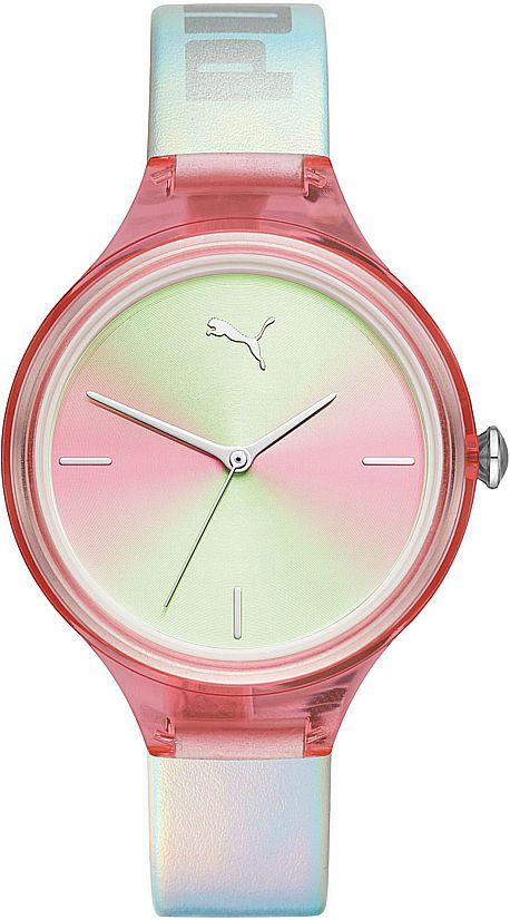 Women's Puma Contour Pink See through Case Watch P1030