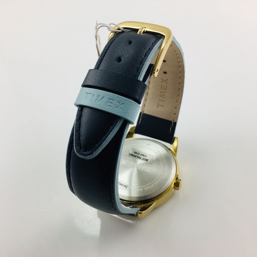 Women's Timex Easy Reader Blue Leather Band Watch TW2R62600