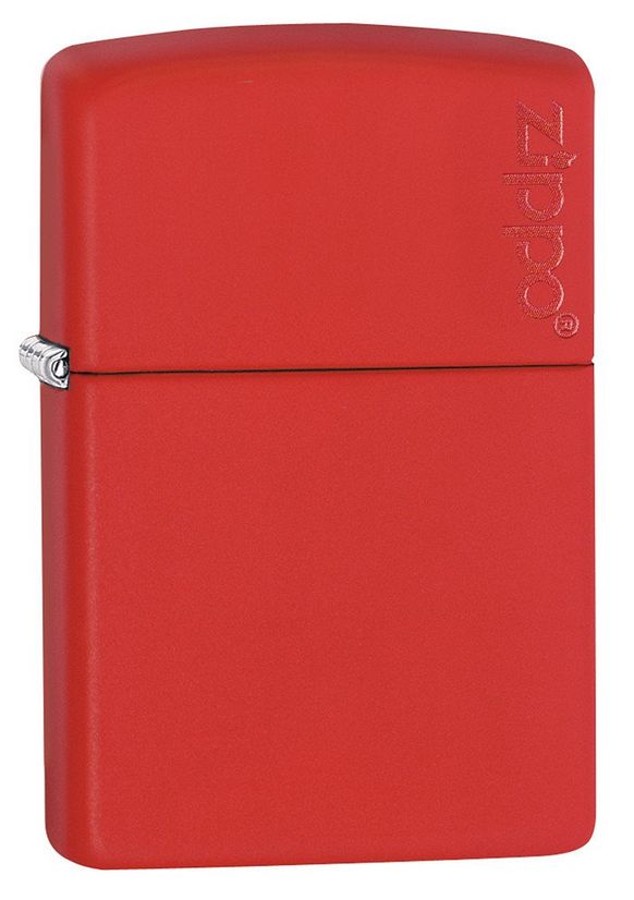 Zippo Red Matte with Zippo Logo Lighter 233ZL