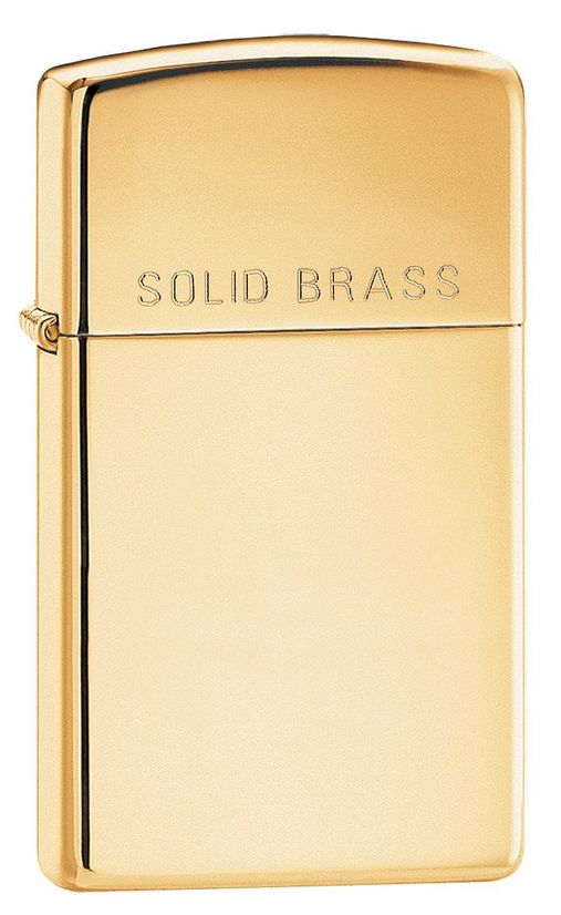 Zippo Slim® Solid Brass Lighter 1654
