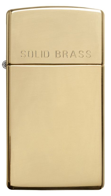 Zippo Slim® Solid Brass Lighter 1654