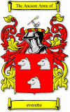 Everette Family Crest English Coat of Arms