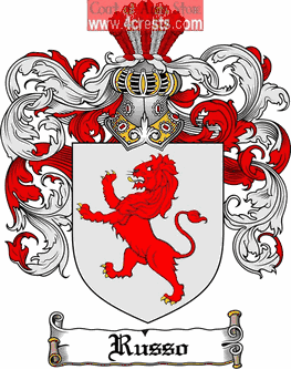 Russo Coat of Arms / Russo Family Crest