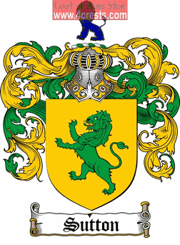Sutton Coat of Arms / Sutton Family Crest