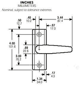 Adams Rite Lever Handle