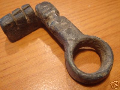 Chunky Roman Bronze Key