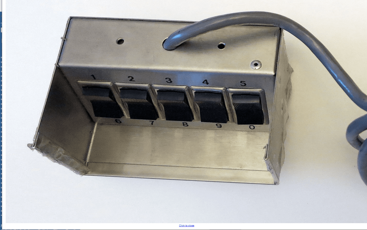 Cypher Lock Continental Instruments Military Type CodeTronic Replacement Keypad Only. No Control Box Is Included. With