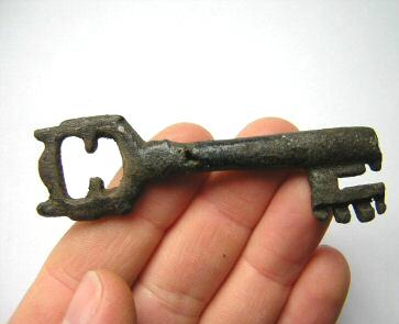 Museum Quality Big English Medieval Bronze Key
