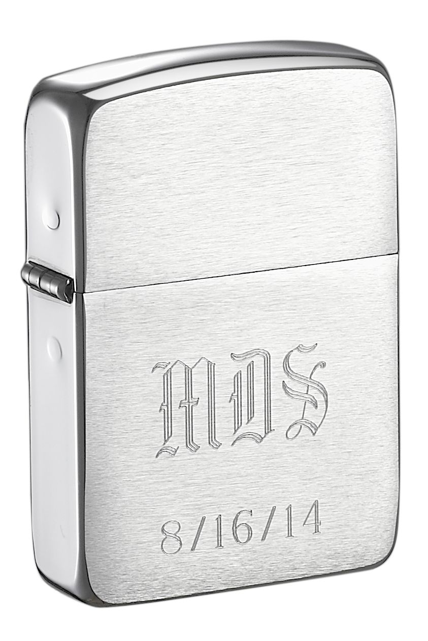 1941 Brushed Zippo Lighter Personalized with Free Engraving