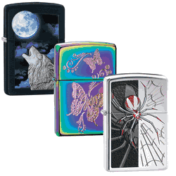 Zippo Lighters - Free Engraving on Complete Collection of Zippo Lighters
