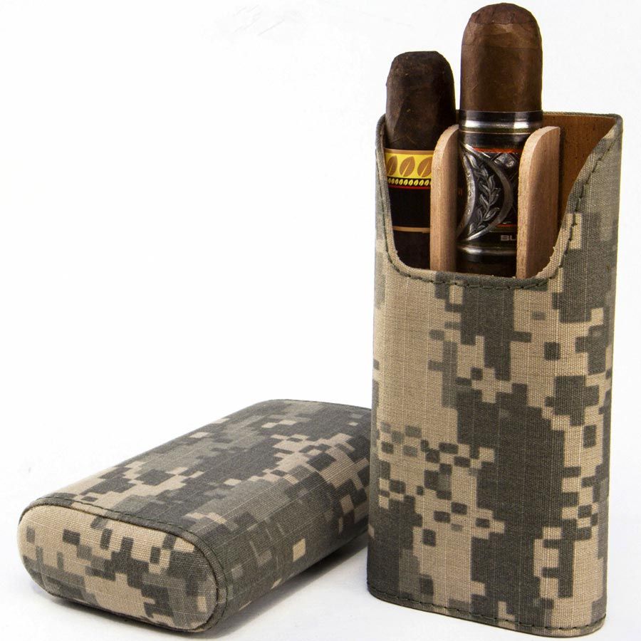 Brizard Showband US Army Military Pattern Cigar Case - Made in USA