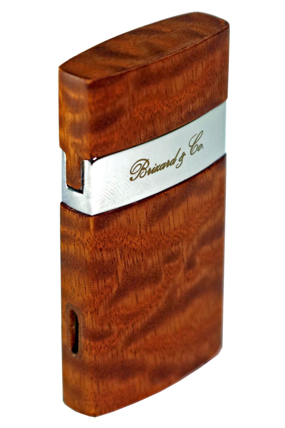 Brizard & Co Venezia Single Jet Flower Flame Lighter - Sapele Pommele